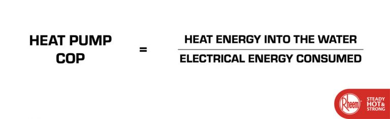 What does Coefficient of Performance (COP) mean on a heat pump water ...